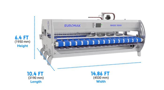 12ft Automatic Area Rug Washing Machine - Mass 3500 – EuromakUSA